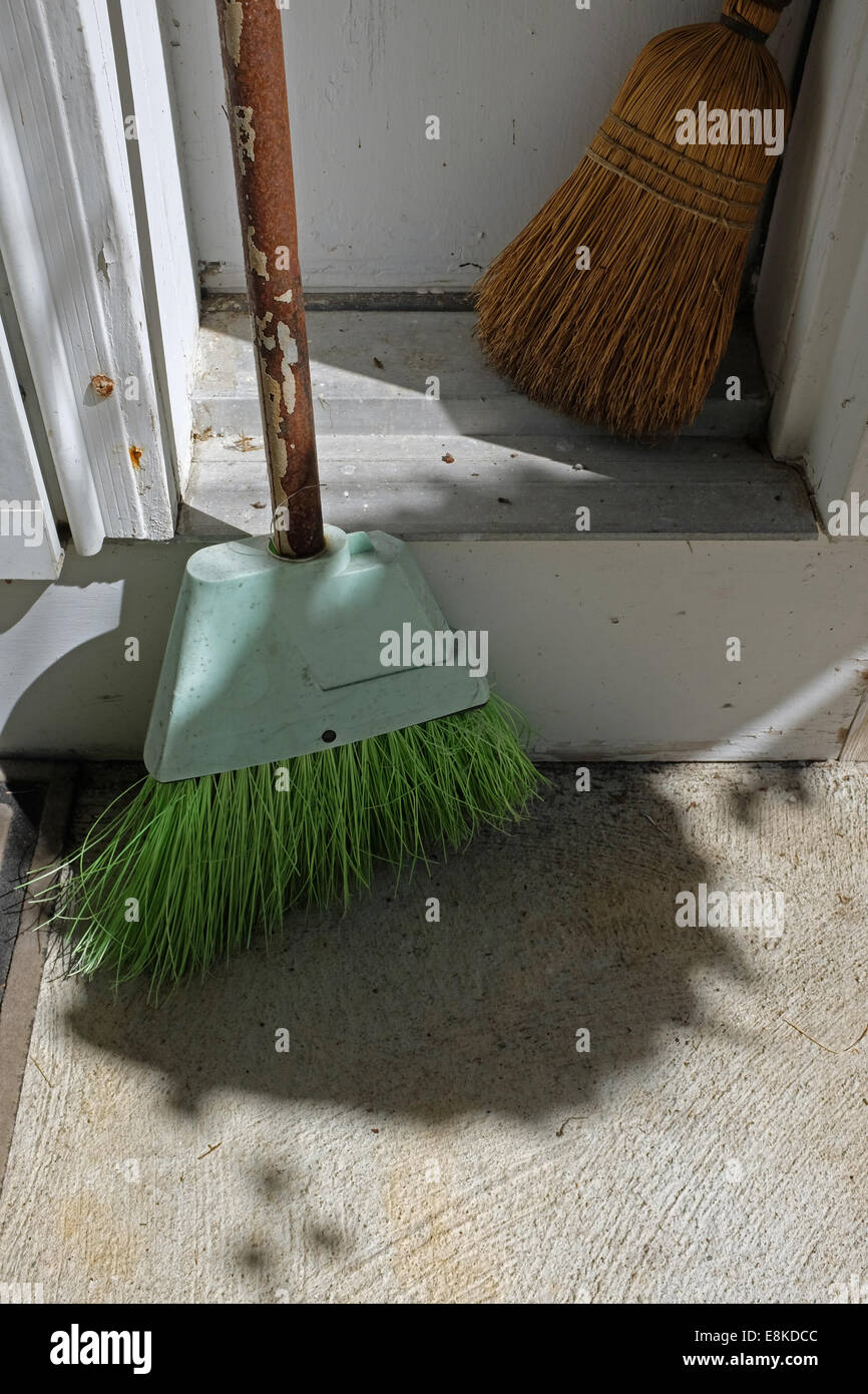 Two brooms hi-res stock photography and images - Alamy