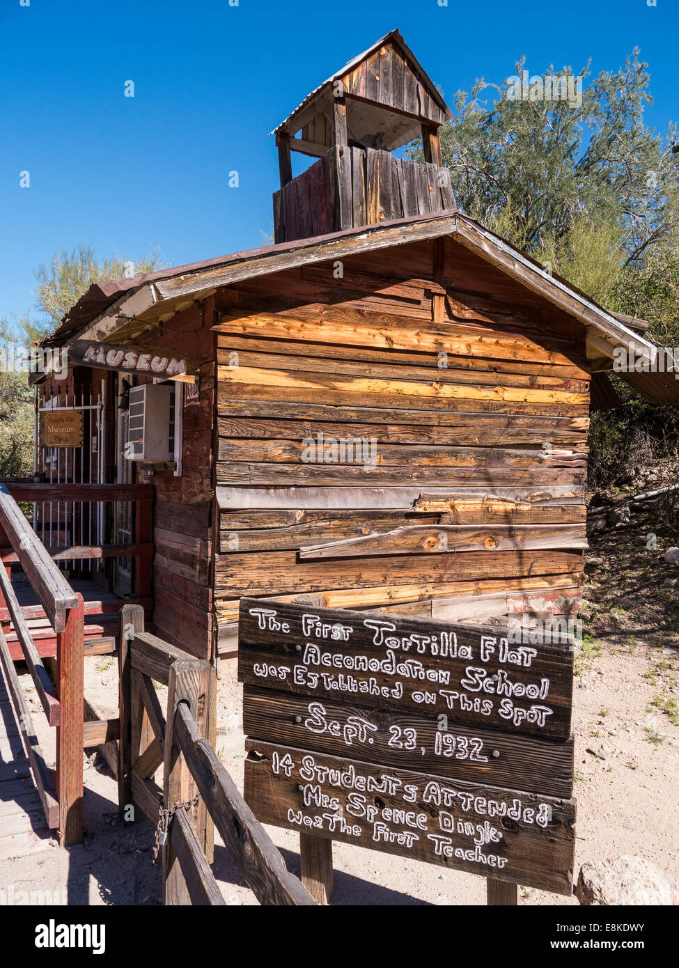 The First Tortilla Flat Accommodation School, Tortilla Flat, Arizona ...