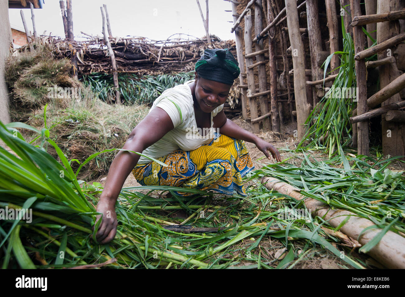 RWANDA, NYAMAGABE: Marie Mukadera lives in one of the poorest districts ...
