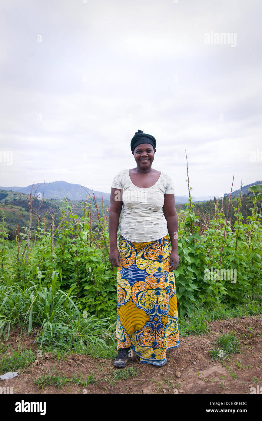 RWANDA, NYAMAGABE: Marie Mukadera lives in one of the poorest districts ...