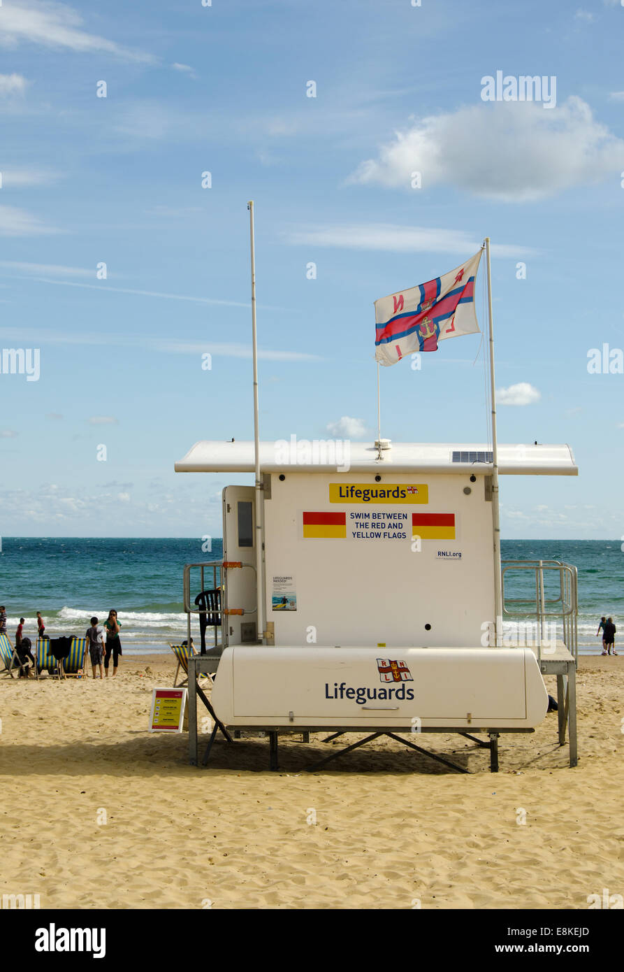 Lifeguard Station on Bournemouth Beach, Dorset, UK Stock Photo - Alamy