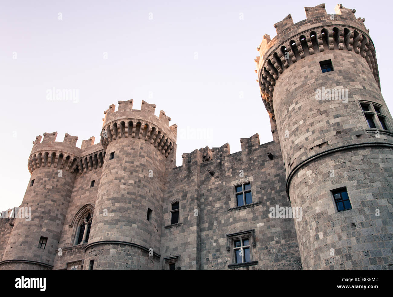 Rhodes Island, Greece, a symbol of Rhodes, the main entrance of the ...