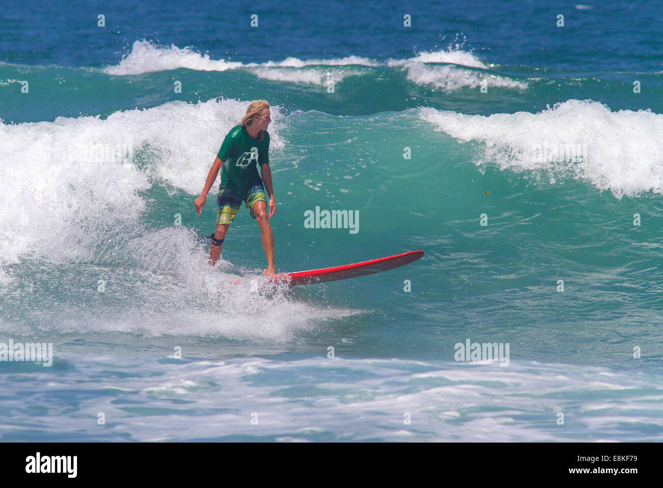 Surfing in Kuta.Bali.Indonesia Stock Photo - Alamy