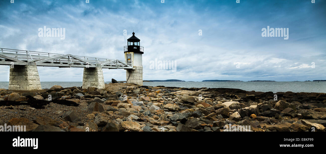 Marshall Point Lighthouse, Port Clyde, Knox, Maine Stock Photo - Alamy