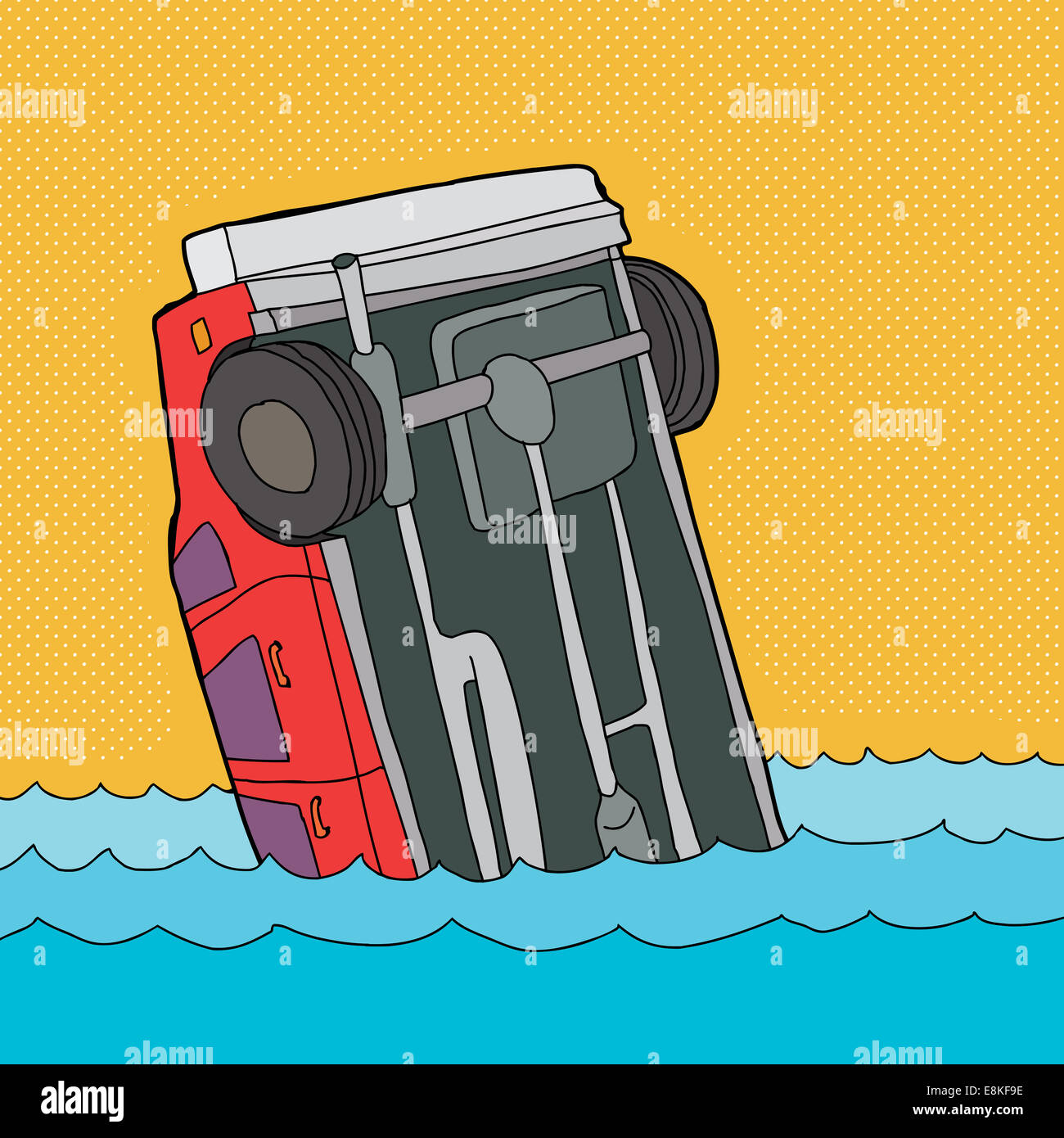 Car sinking water hi-res stock photography and images - Alamy