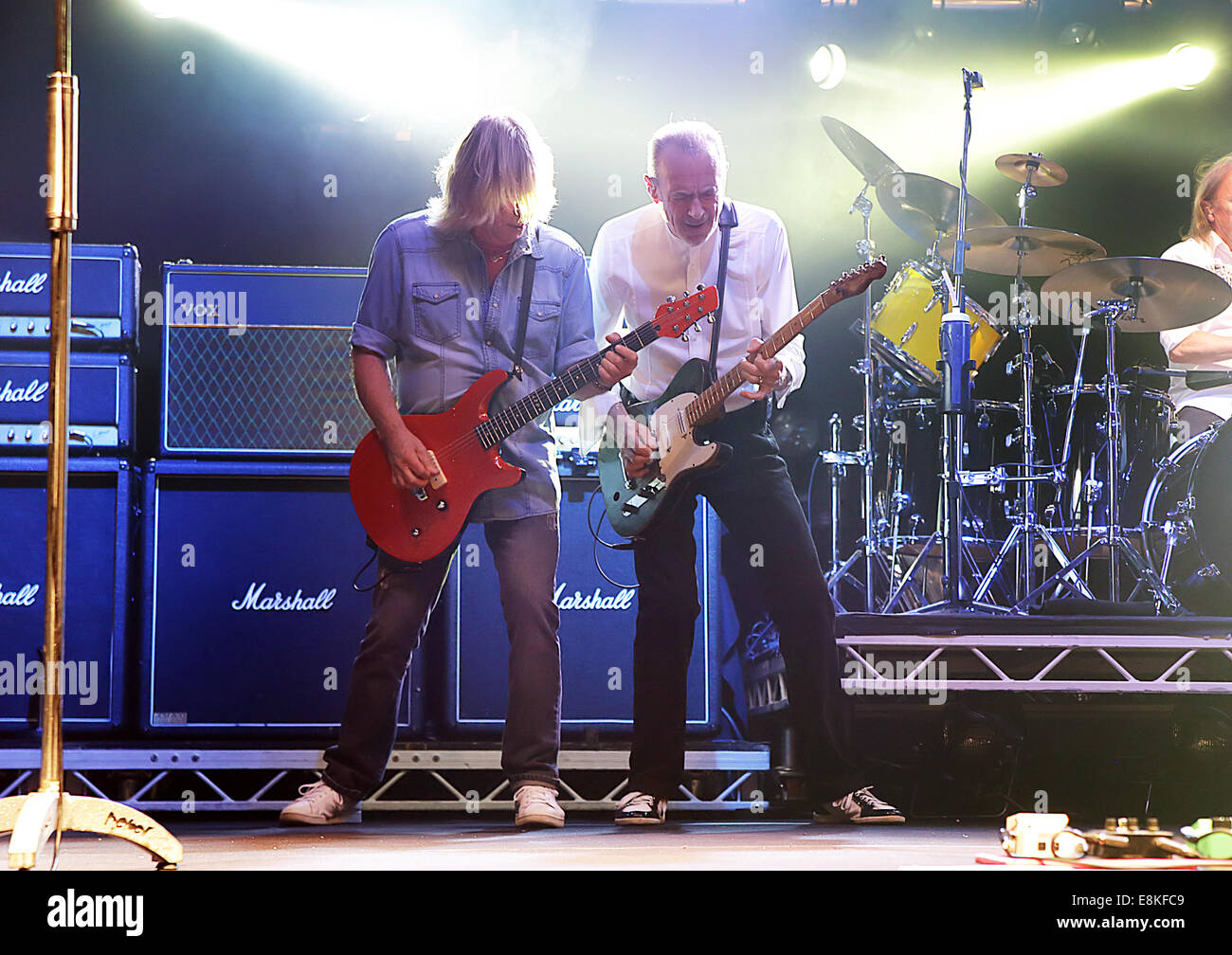 Status Quo performing live on stage on their 'Frantic Four' tour at ...