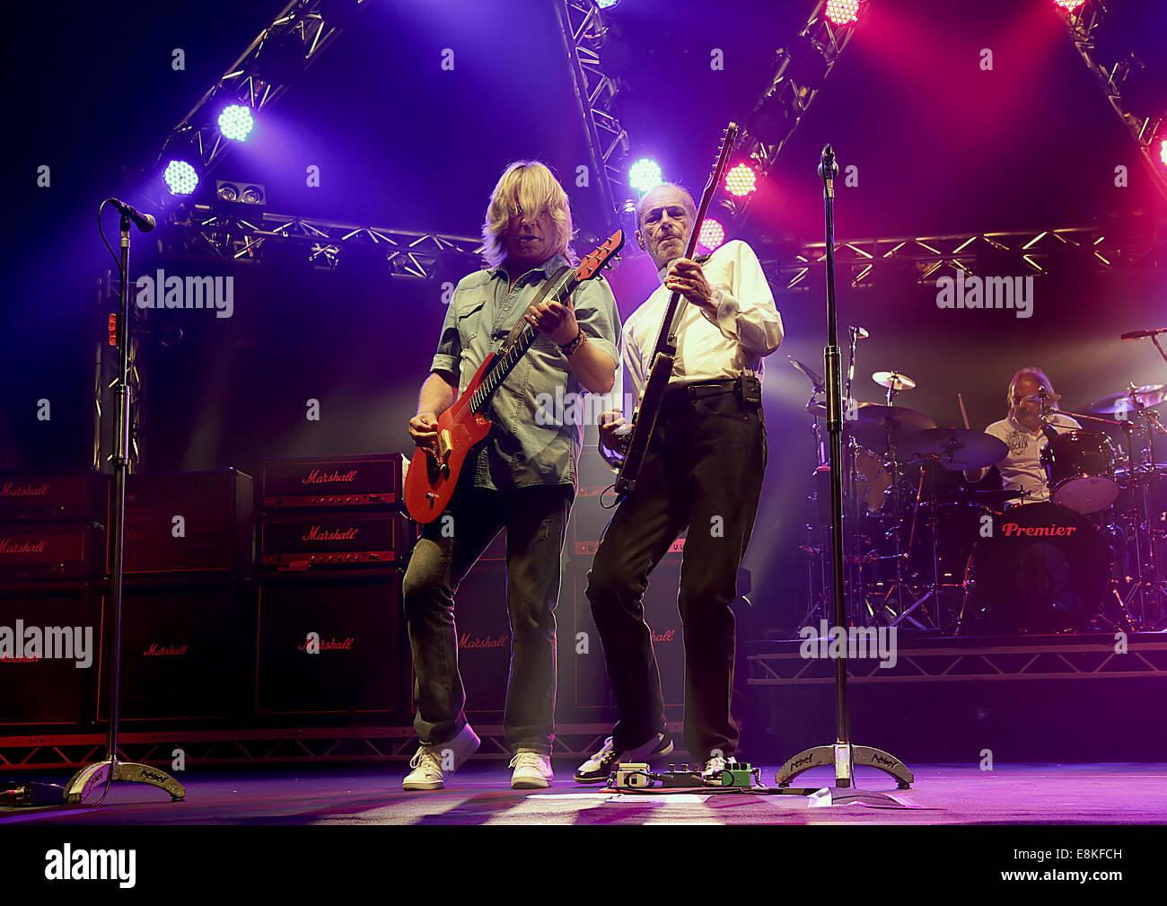 Status Quo performing live on stage on their 'Frantic Four' tour at ...