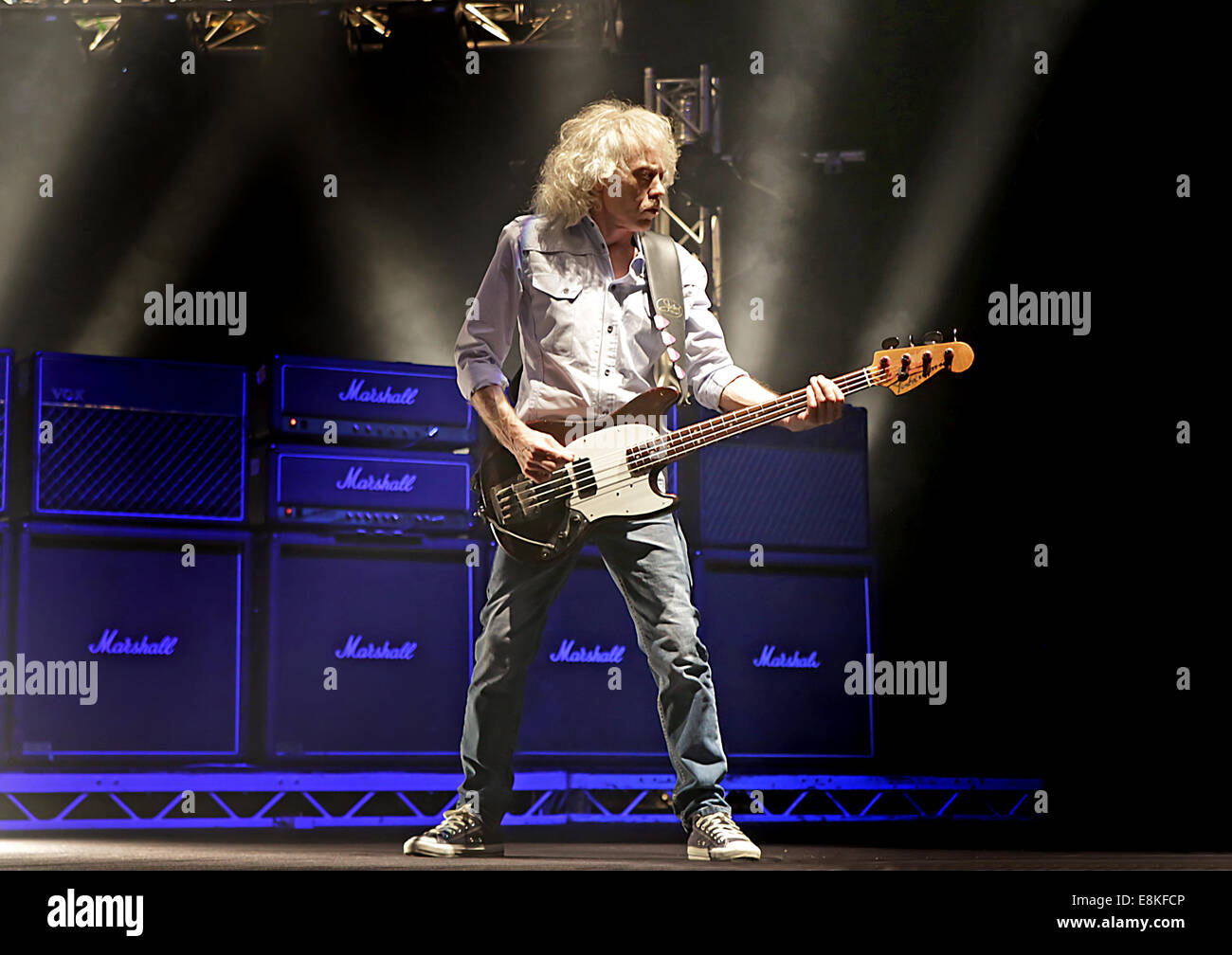 Status Quo performing live on stage on their 'Frantic Four' tour at ...