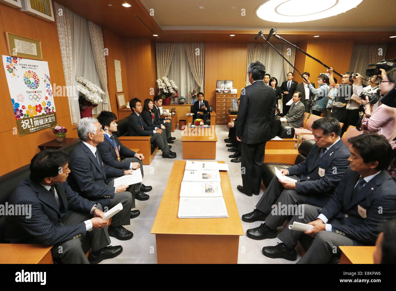 Tokyo, Japan. 9th Oct, 2014. General view : Japan Delegation of 2014 ...