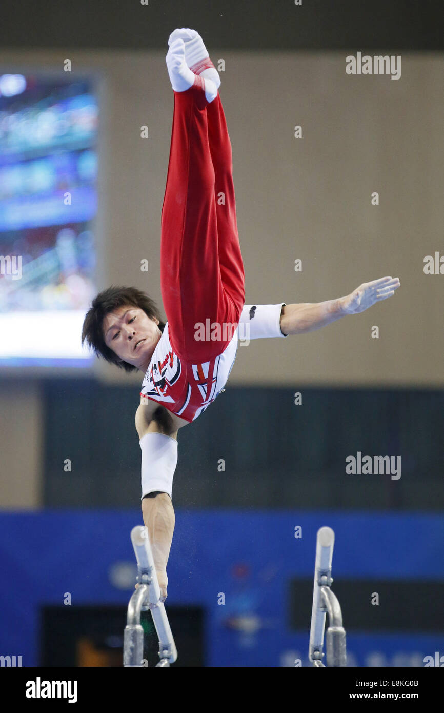Nanning, China. 9th Oct, 2014. Kohei Uchimura (JPN) Artistic Gymnastics ...