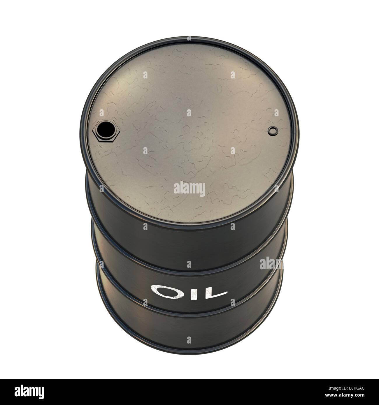 Barrel of oil on white background with clipping path Stock Photo - Alamy
