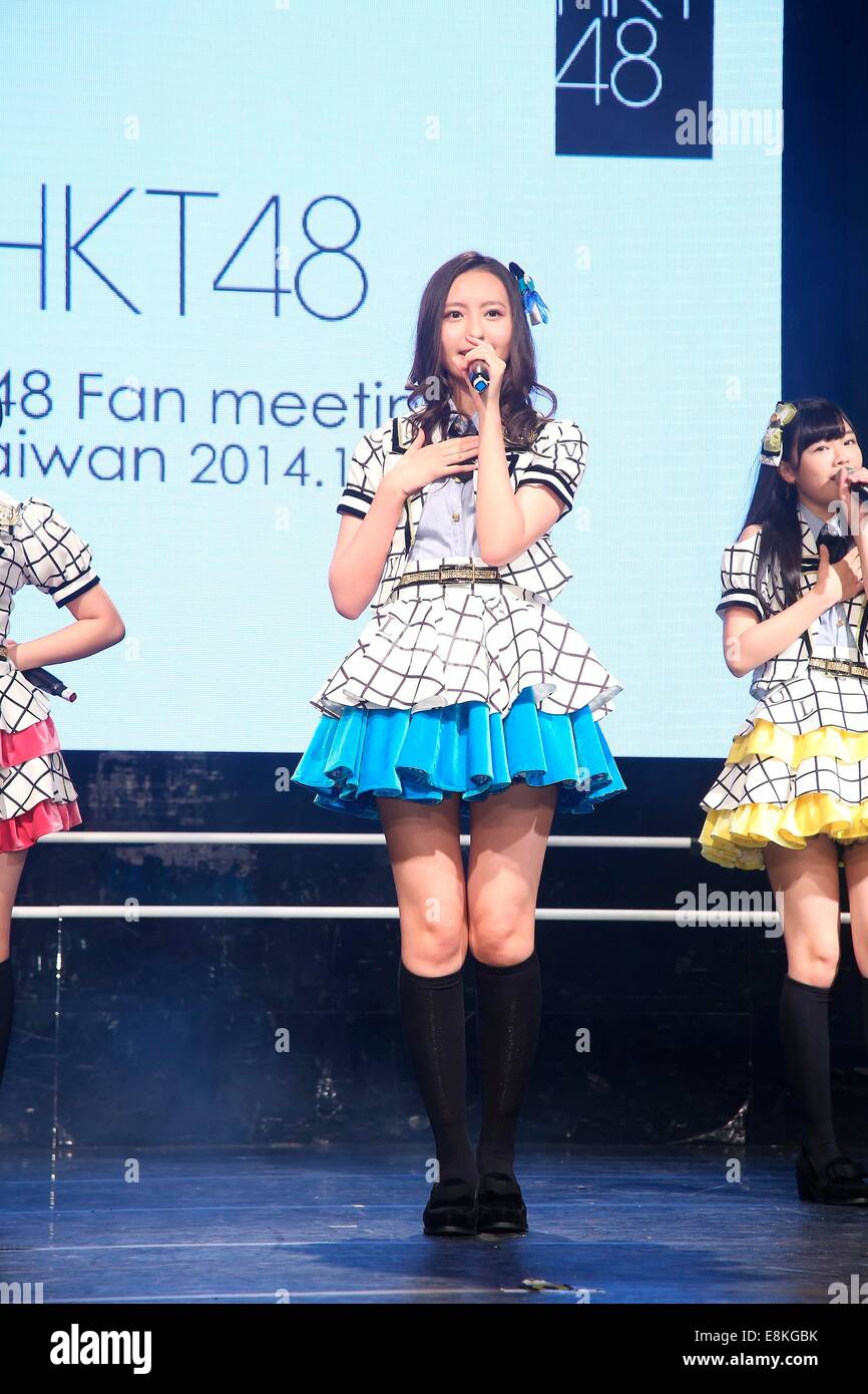 Three members of Japanese idol group HKT48 come to Taipei for fans ...