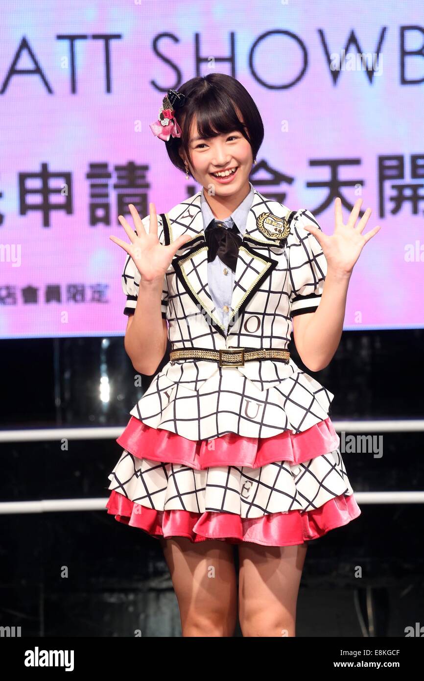 Three members of Japanese idol group HKT48 come to Taipei for fans ...