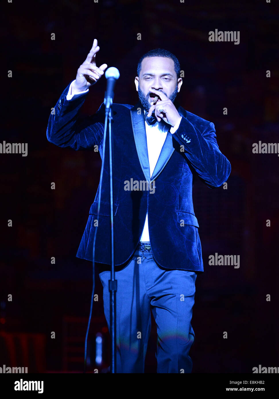 Mike Epps performs during the After Dark Tour at Fillmore Miami Beach ...