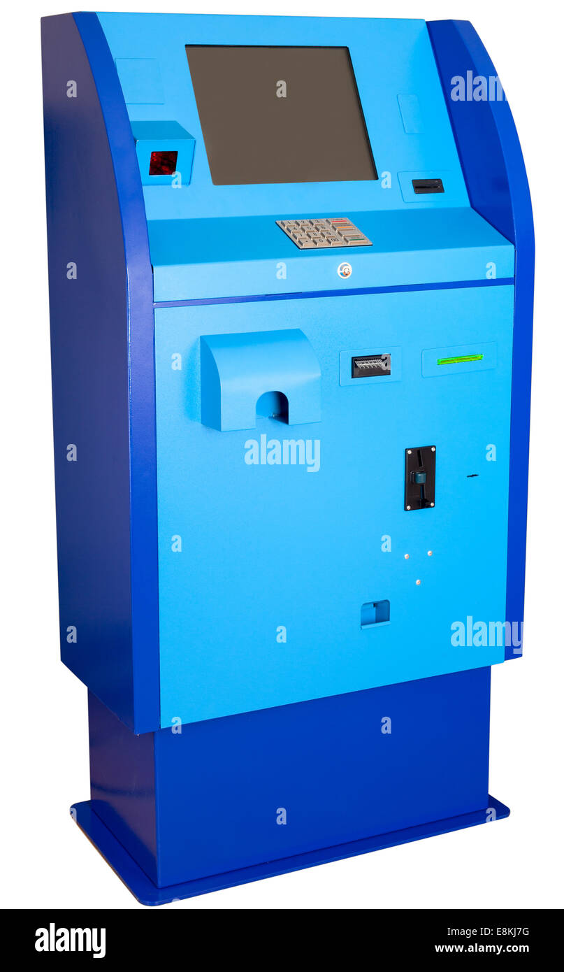 Empty atm machine screen Cut Out Stock Images & Pictures - Alamy