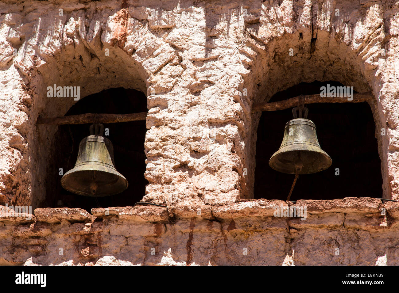 Church bells of Machuca, Andes, Atacama Desert, Chile Stock Photo - Alamy
