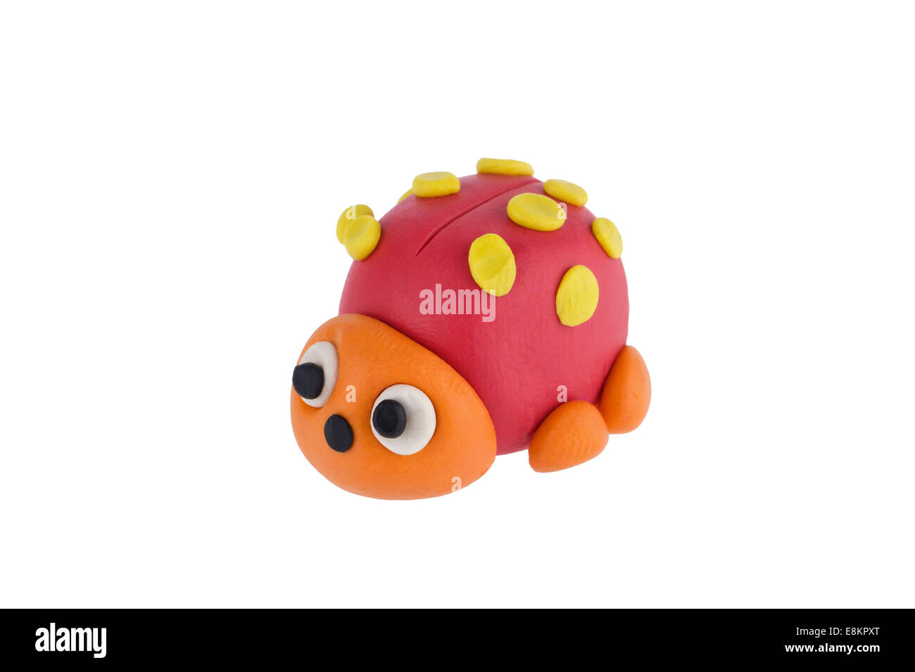 Ladybug from plasticine isolated on white background Stock Photo - Alamy