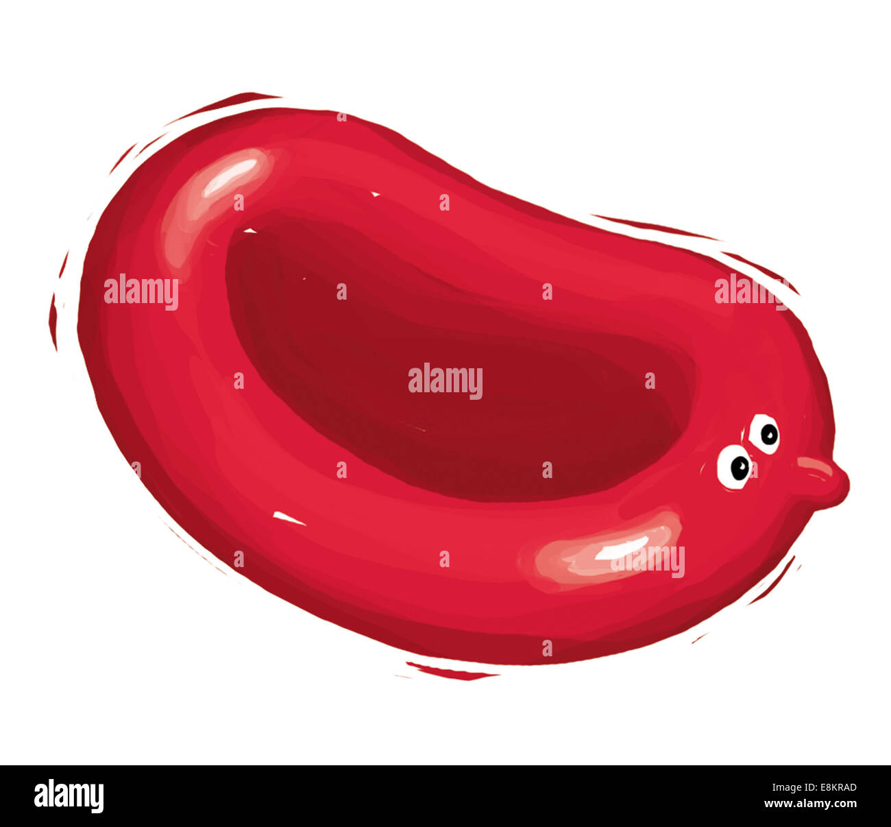 A red blood cell character Stock Photo - Alamy