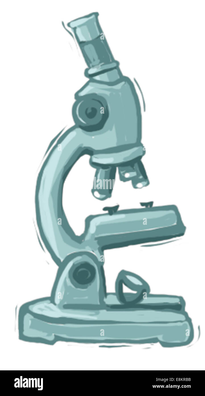 Colored Microscope Drawing