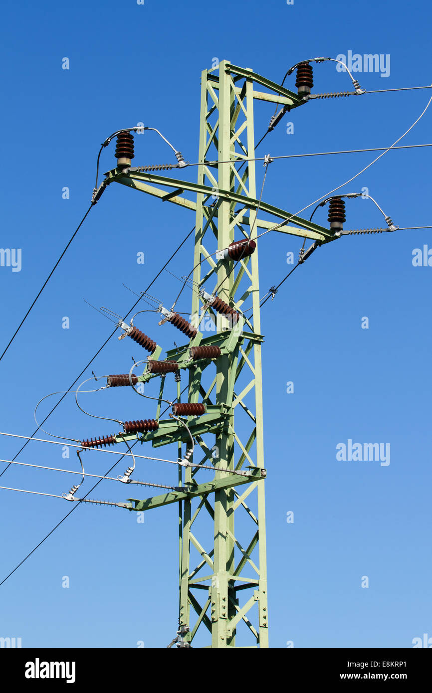 Electrical wire support column hi-res stock photography and images - Alamy