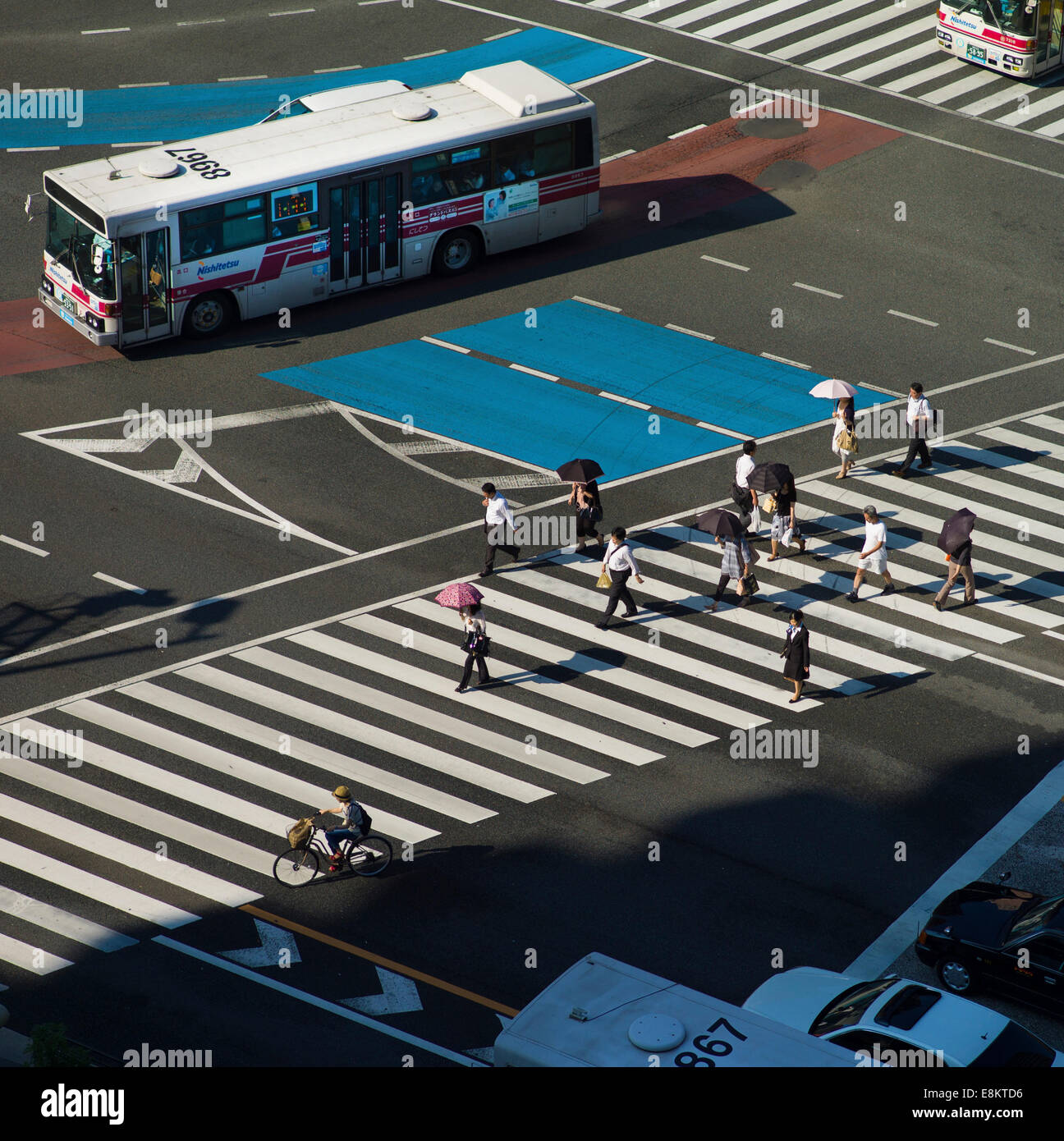 Pedestrian crossing and aerial hi-res stock photography and images - Alamy