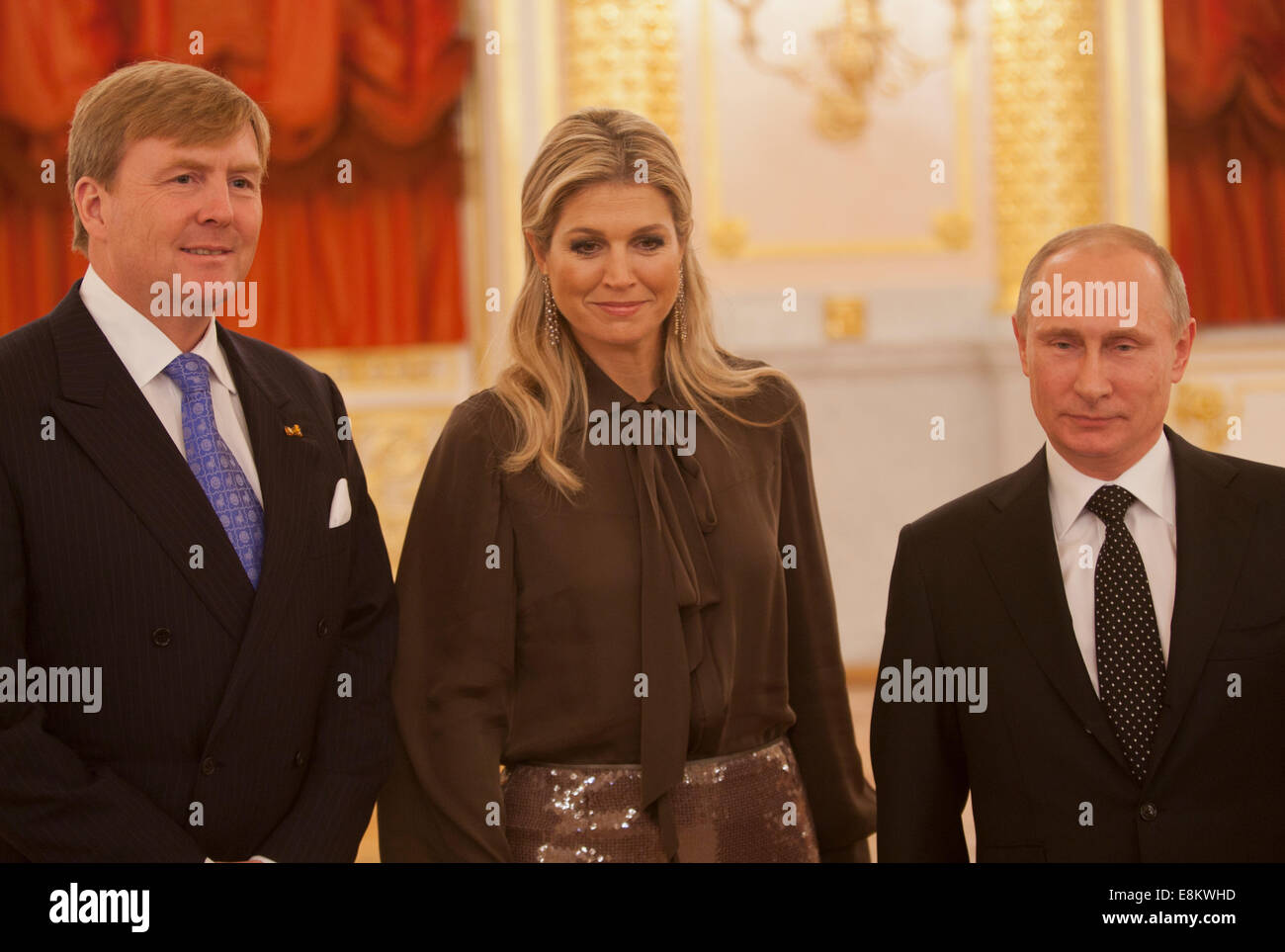 Dutch king Willem-Alexander and his wife queen Maxima meet Russian ...