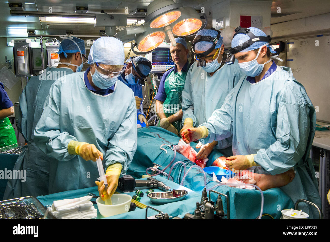 Royal Navy Medical Staff at work onboard RFA Argus, the Royal Navy's ...