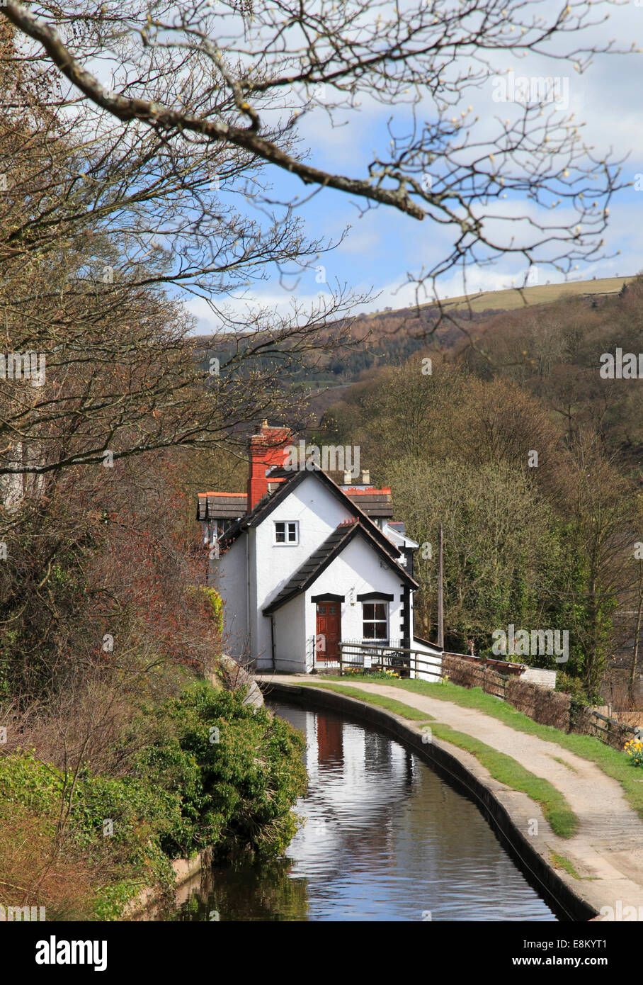 Llangollen Canal, Llangollen, Denbighshire, Wales, Europe Stock Photo ...
