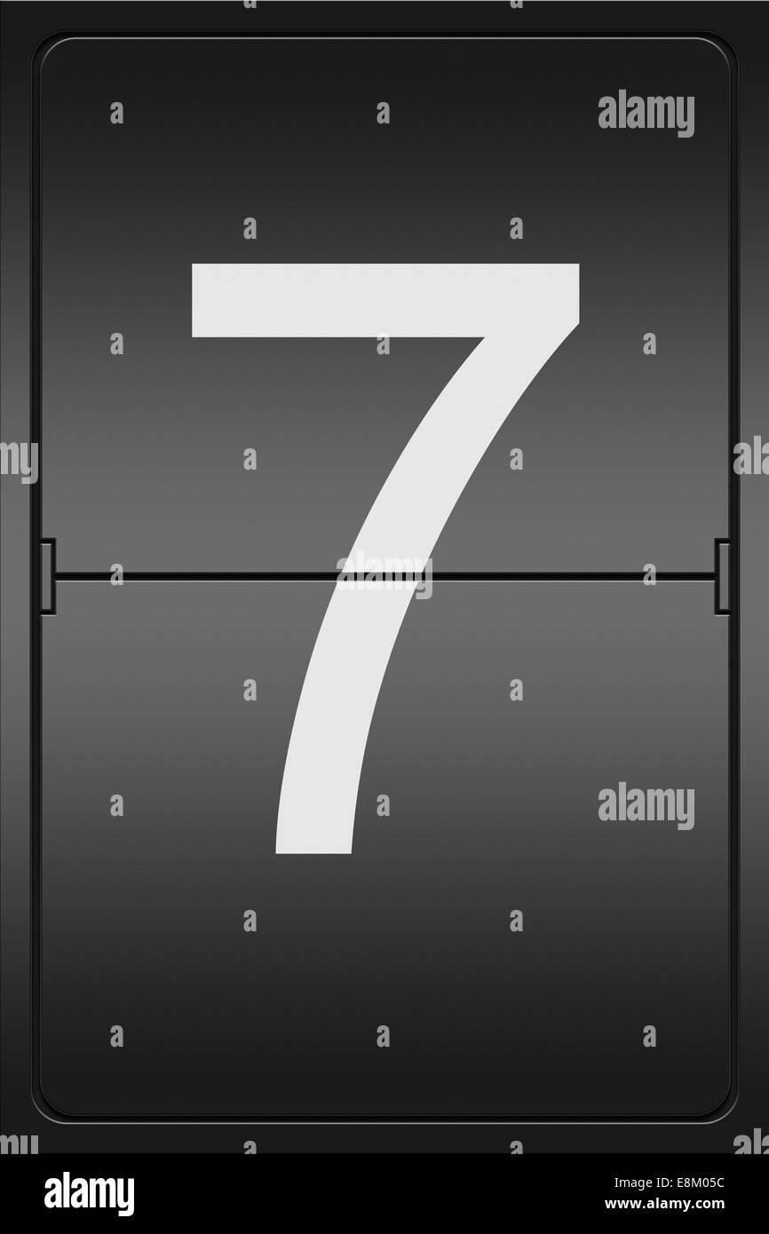 Number 7 Black and White Stock Photos & Images - Alamy