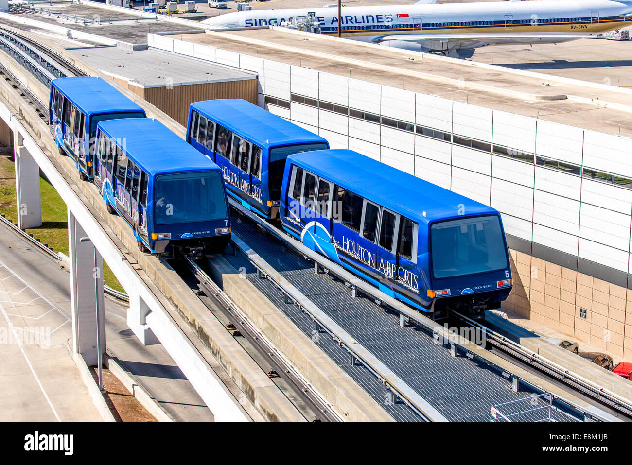 IAH, Houston Intercontinental Airport, Houston, TX, USA - above ground ...