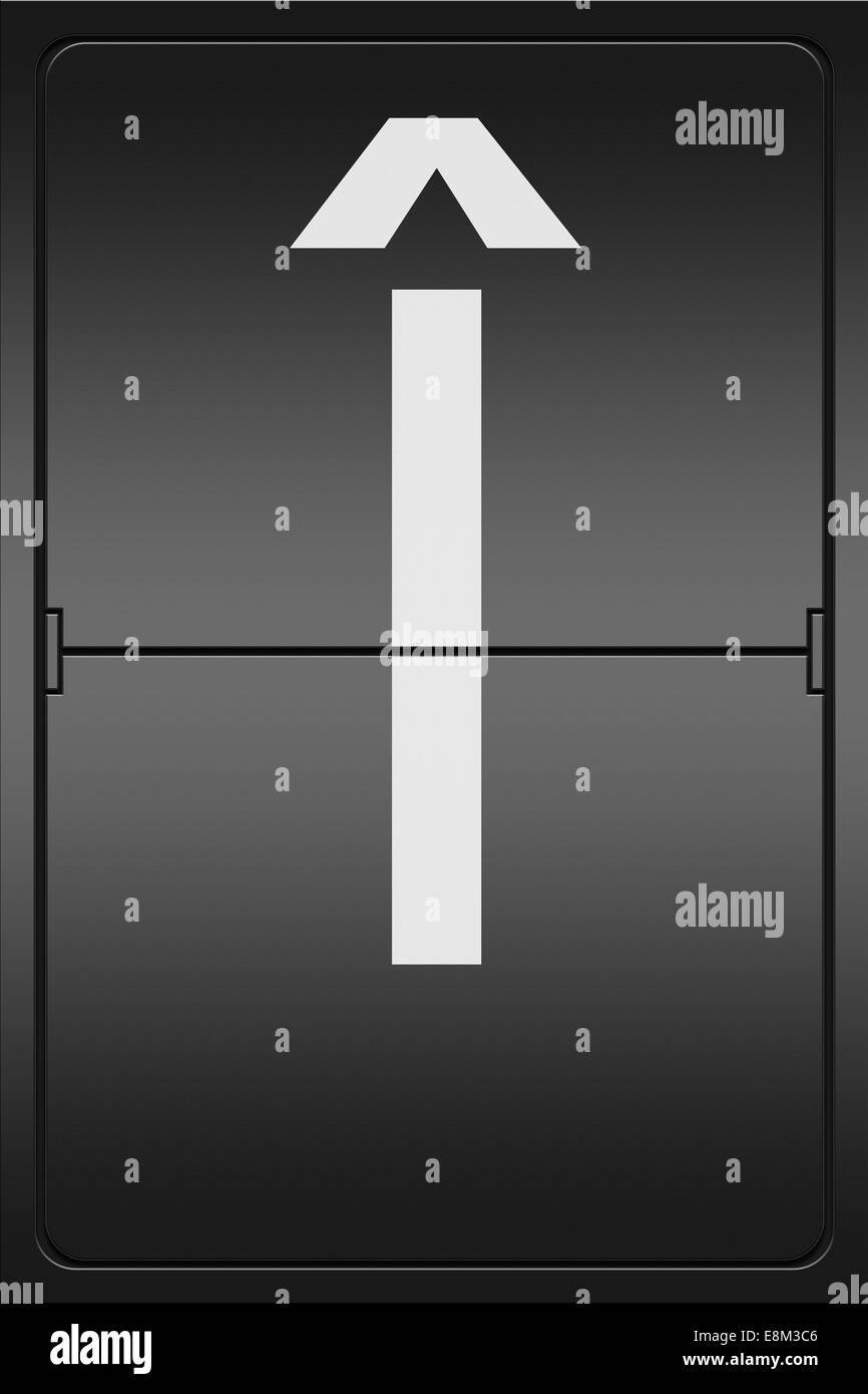 Illustration of a mechanical leter indicator showing the letter I with ...