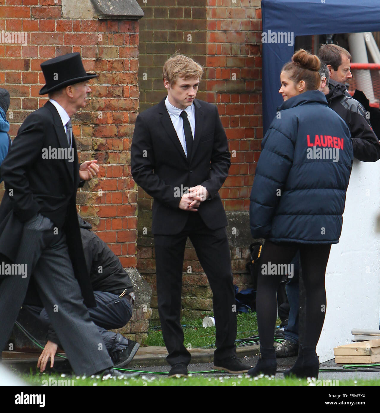 Eastenders cast film scenes for Lucy Beale's funeral Featuring: Ben ...