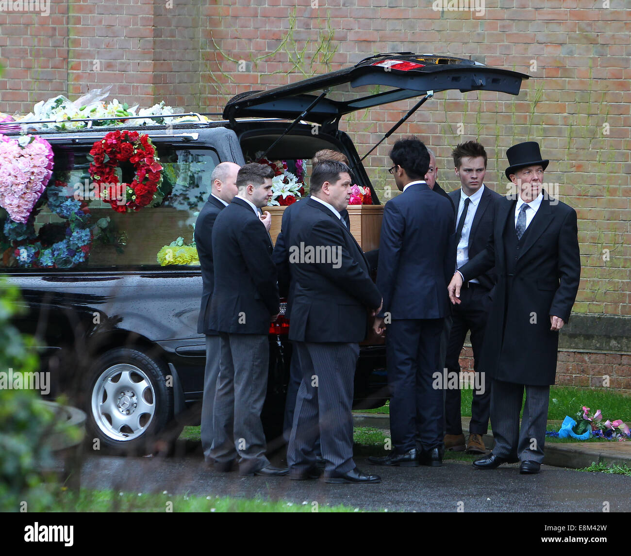 Eastenders cast film scenes for Lucy Beale's funeral Featuring: Himesh ...
