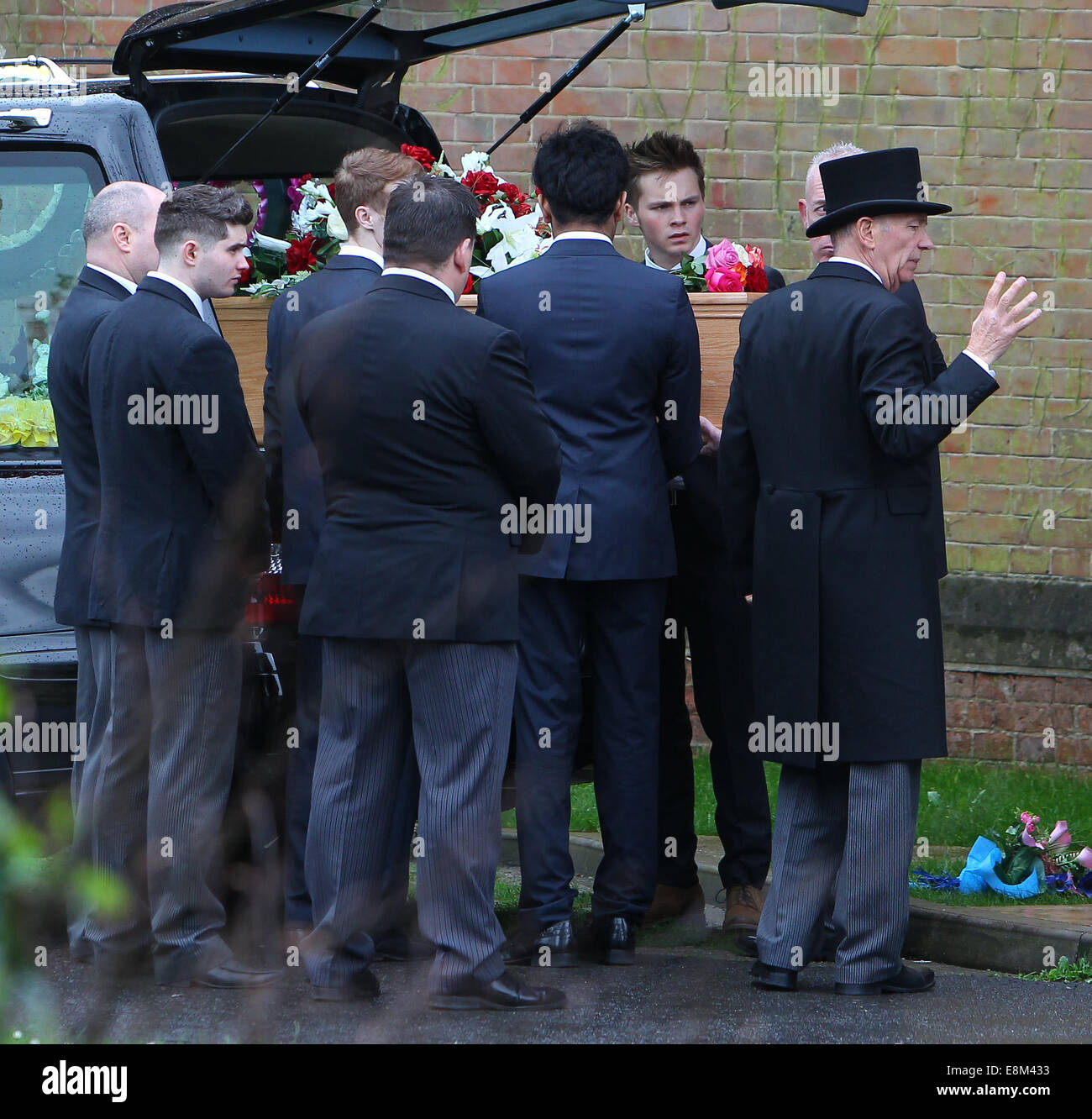 Eastenders cast film scenes for Lucy Beale's funeral Featuring: Himesh ...