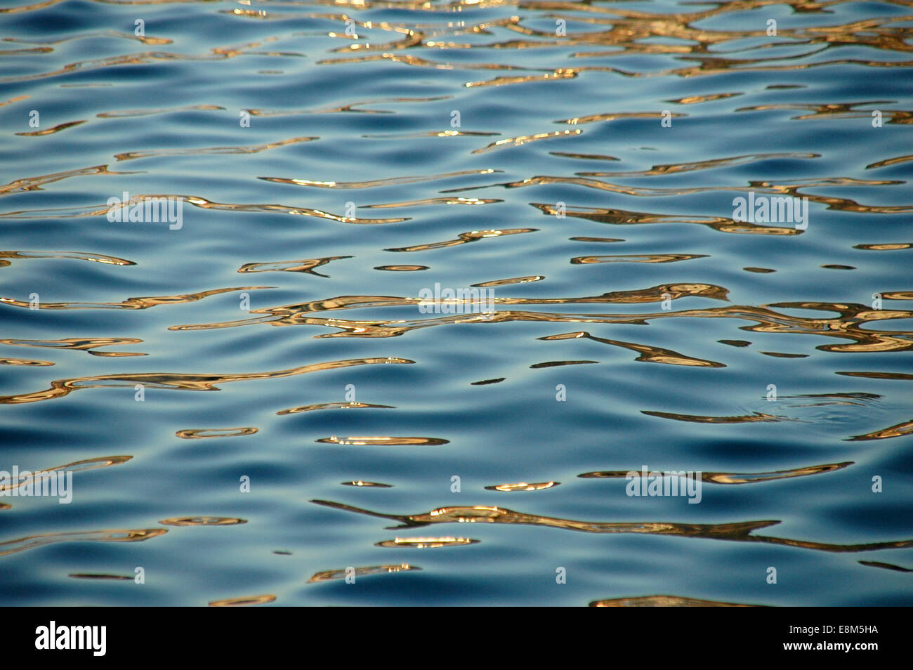 Water texture at sunset with ripple pattern Stock Photo - Alamy