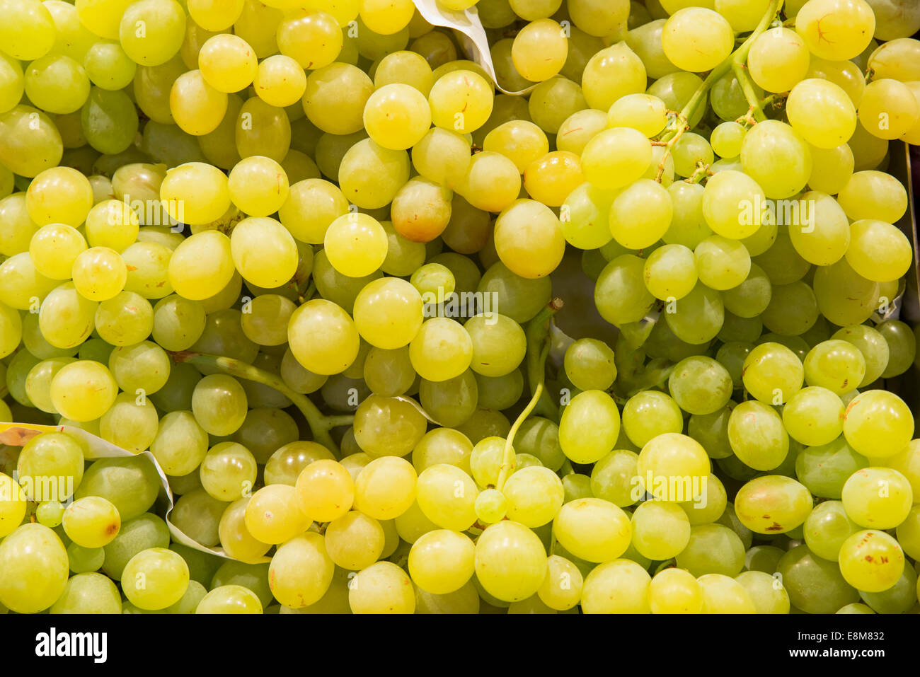 yellow stack of very sweet grapes Stock Photo - Alamy