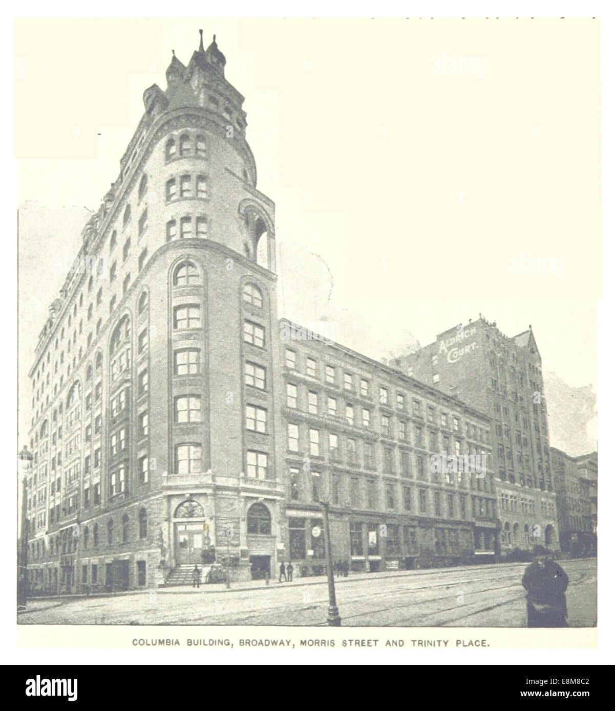 This 1893 illustration by King shows the Columbia Building, located at ...