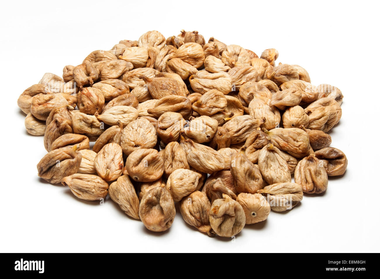 Group of Turkish dried figs from Aegean region isolated on white ...