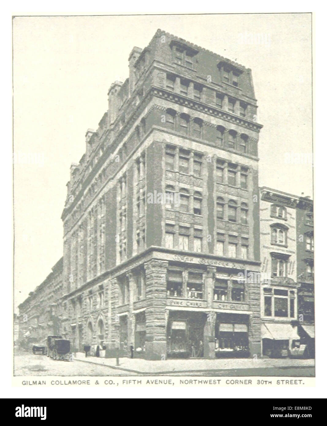 An illustration from King’s 1893 work depicting the building housing ...