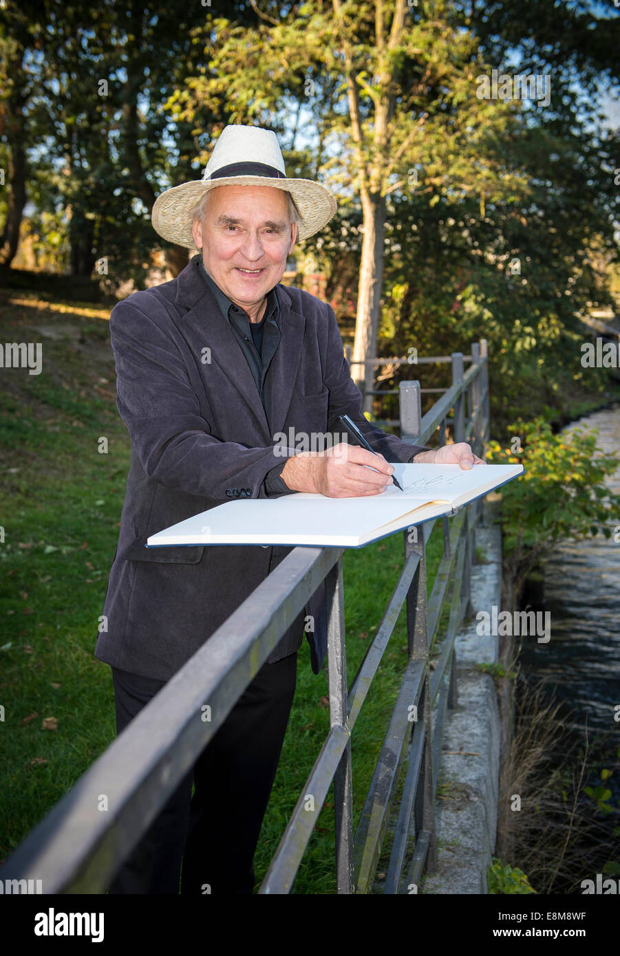 Luebeck, Germany. 04th Oct, 2014. Graffiti artist Harald Naegeli "the ...