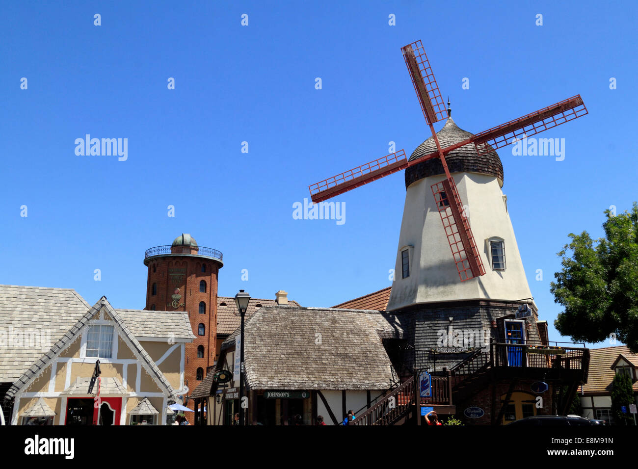 Windmill in the danish village Solvang, California, USA Stock Photo - Alamy
