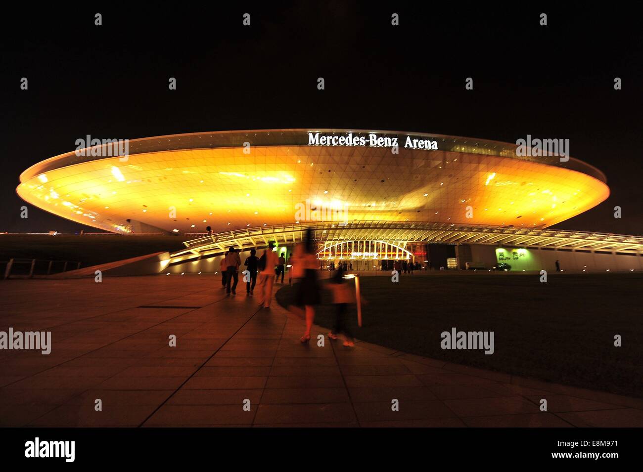 Shanghai, China. 10th Oct, 2014. Mercedes Benz Arena in Shanghai ...