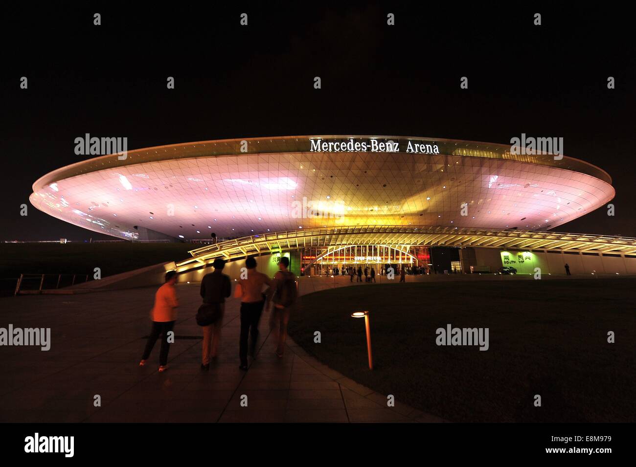 Shanghai, China. 10th Oct, 2014. Mercedes Benz Arena in Shanghai ...