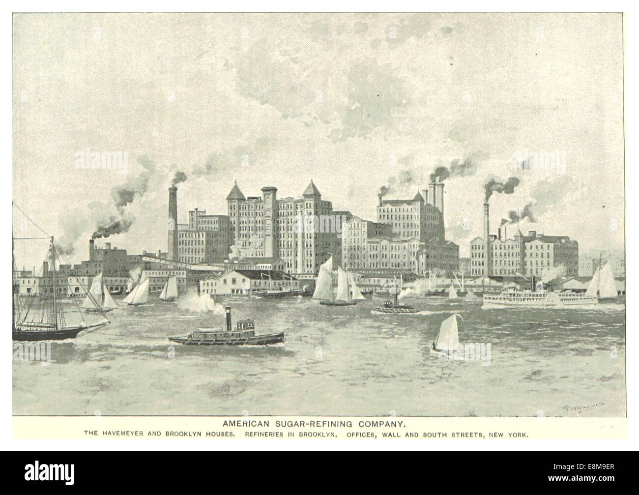 This 1893 illustration from King depicts the American Sugar Refining ...
