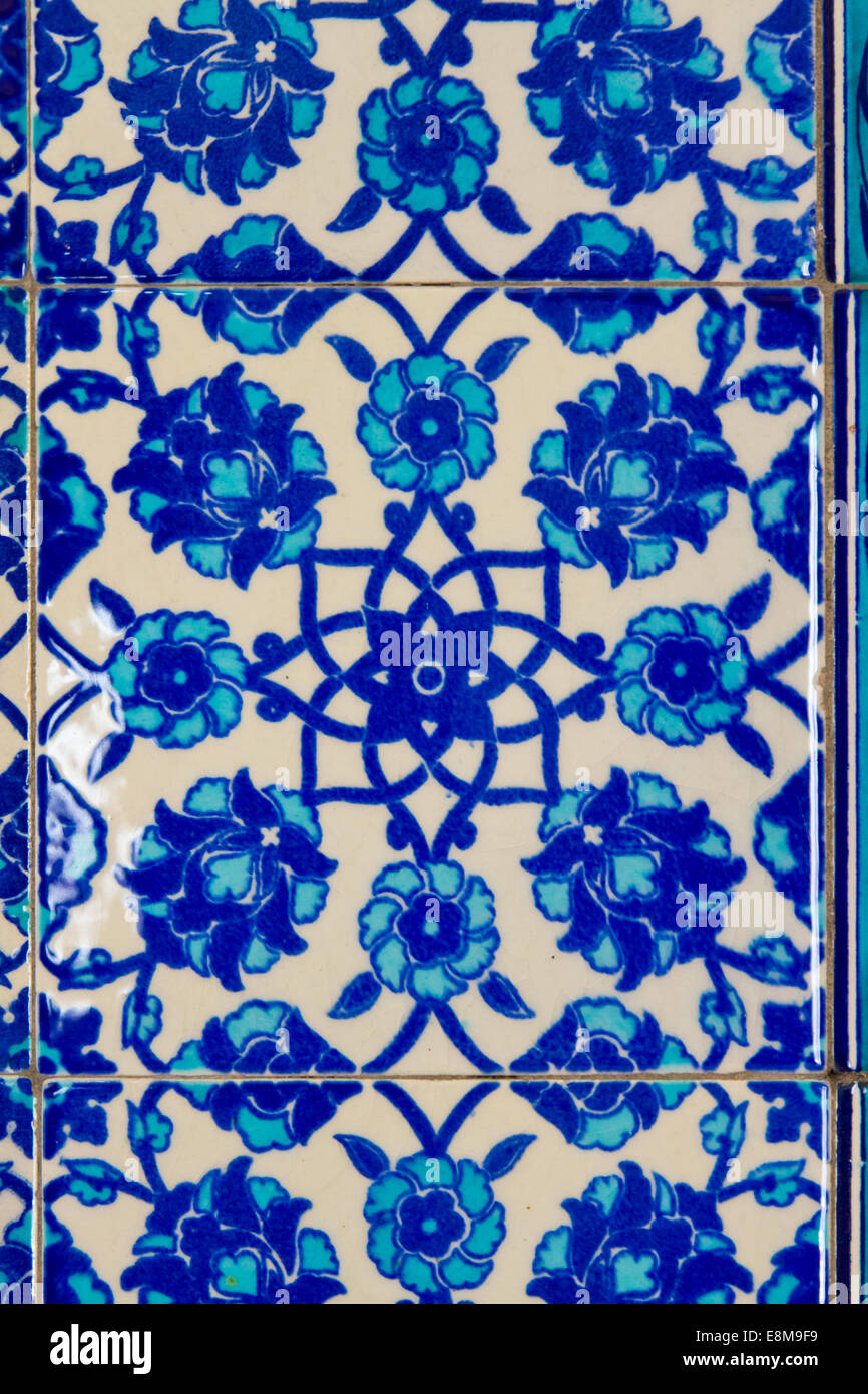 Handmade Blue Tile Stock Photo - Alamy