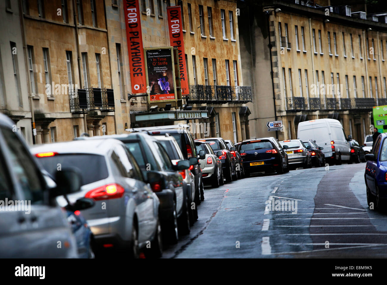 Bad traffic in Oxford's city centre. Pictures here are of traffic ...