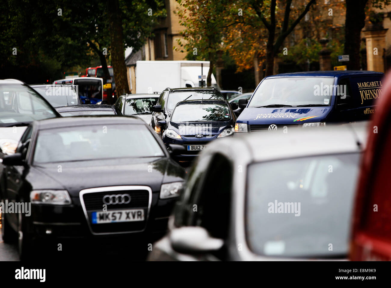 Bad traffic in Oxford's city centre. Pictures here are of traffic ...