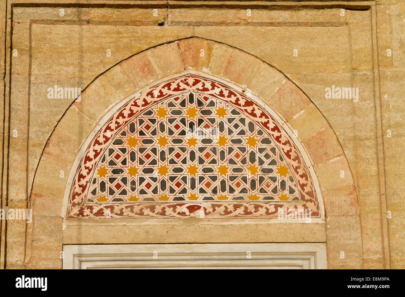 Window Decoration of Selimiye Mosque, Edirne, Turkey Stock Photo - Alamy