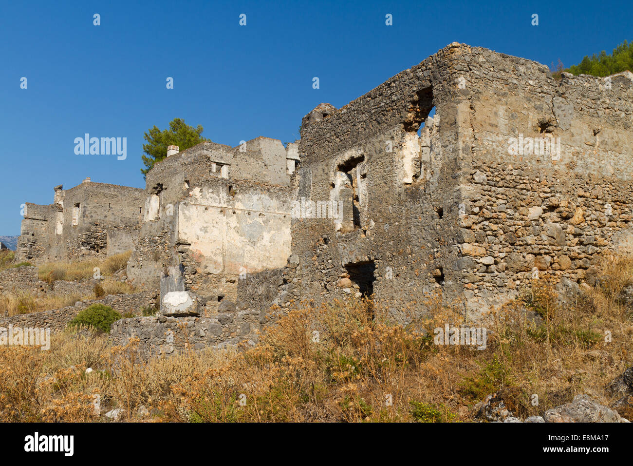 Ruins Kayakoy Fethiye Stock Photo - Alamy