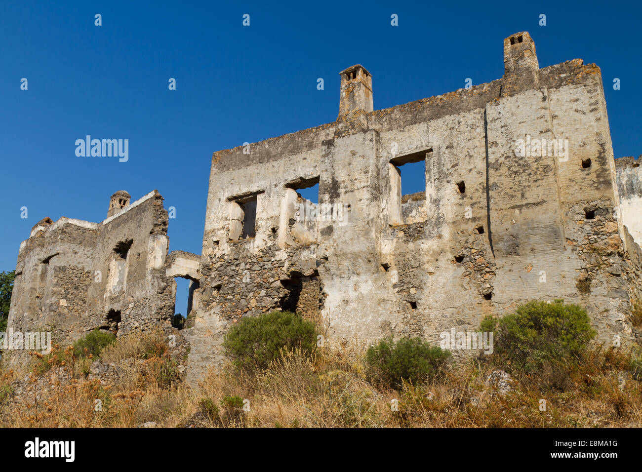 Ruins Kayakoy Fethiye Stock Photo - Alamy